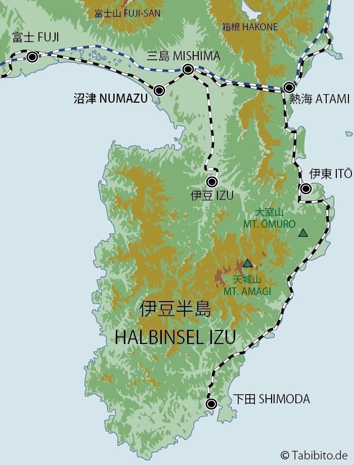 Izu-Halbinsel - die vielseitigste Region Japans - Japan Almanach - Blog